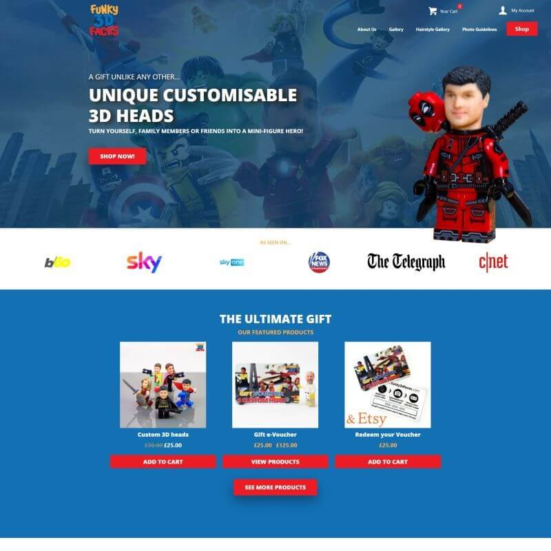 Funky 3D Faces | Orisel – Get More Sales Online